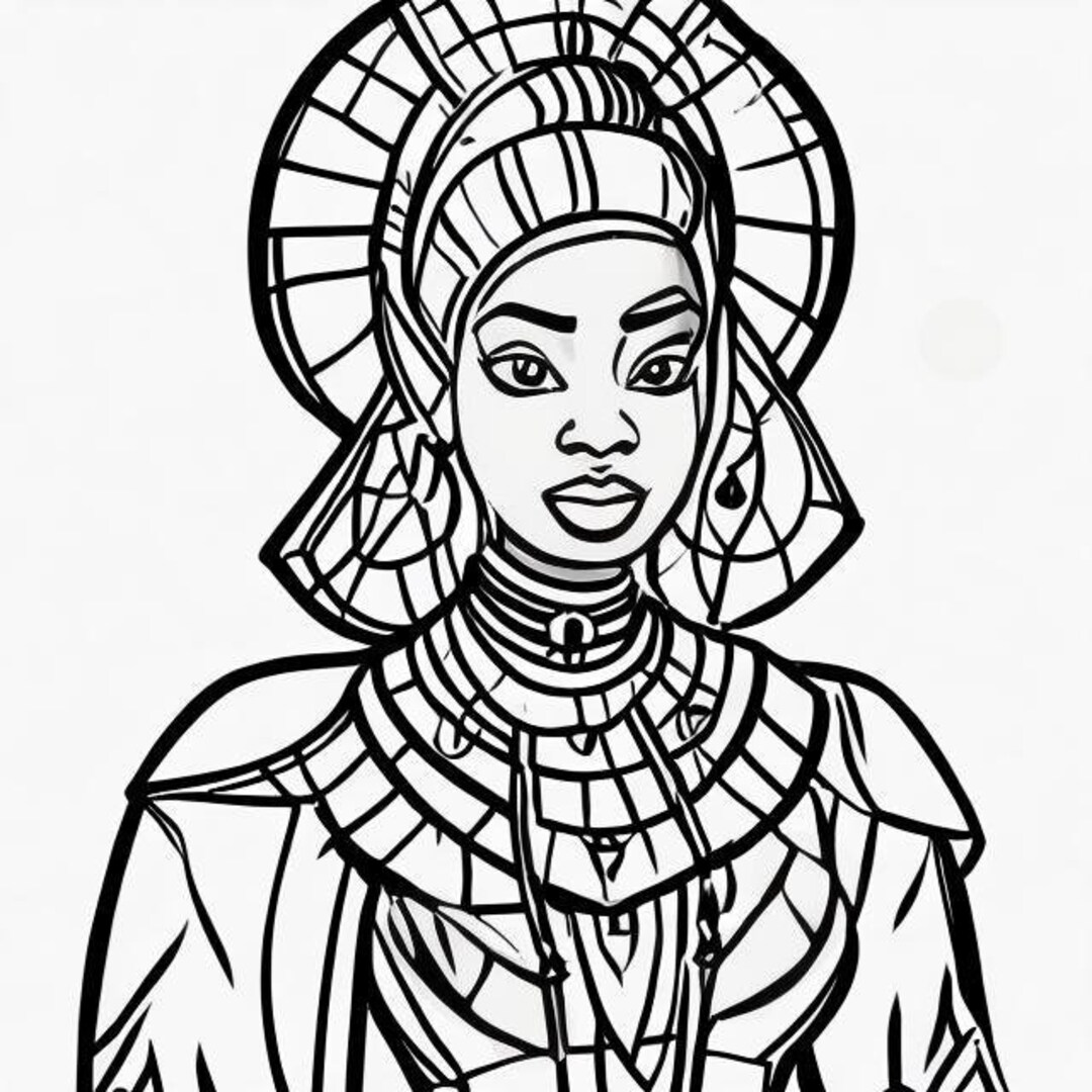 African Queen Paint N Sip - Etsy