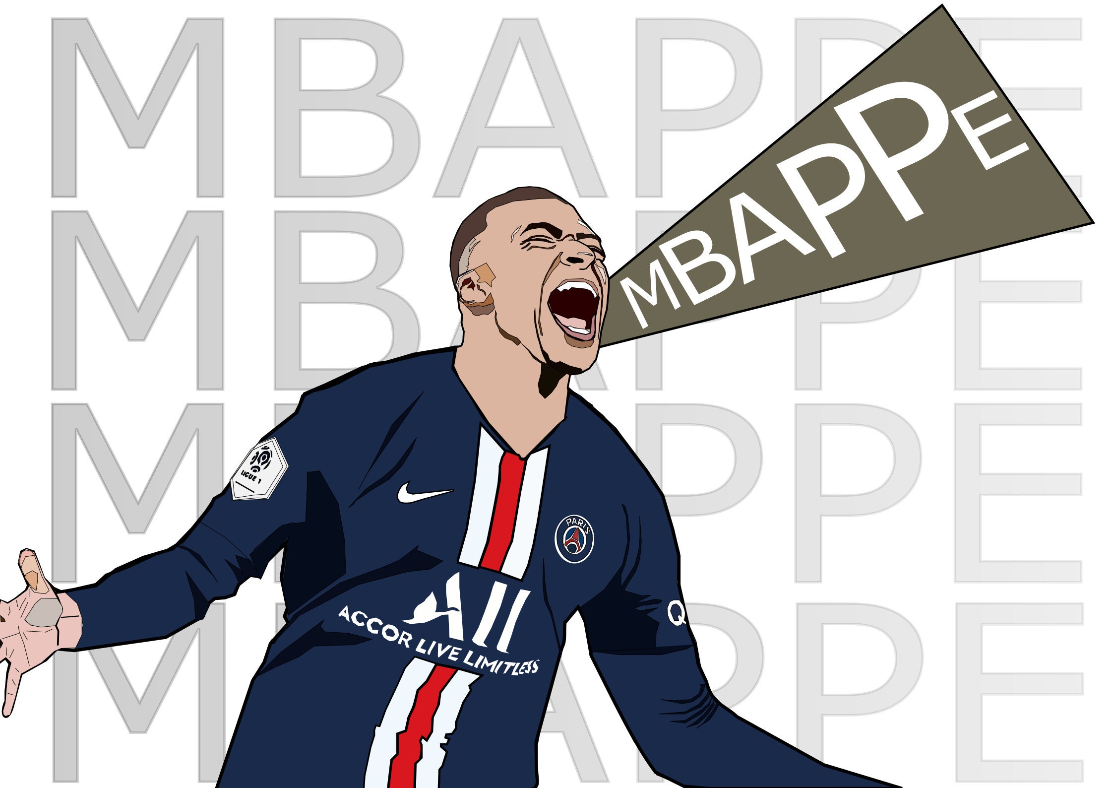 France and PSG Megastar Kylian Mbappe Digital Art Work - Etsy France and PSG Megastar Kylian Mbappe Digital Art Work - Etsy