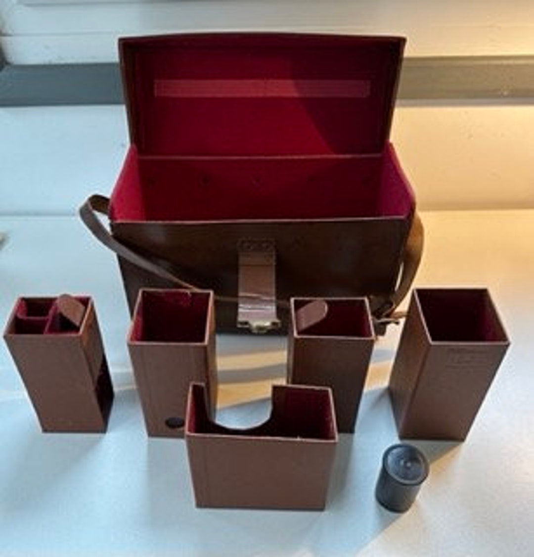 Rare Vintage Leather Camera Bag/equipment Box. Original Benser. 1960s ...