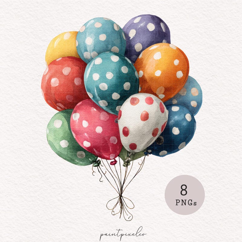 Polka Dot Balloons - Etsy