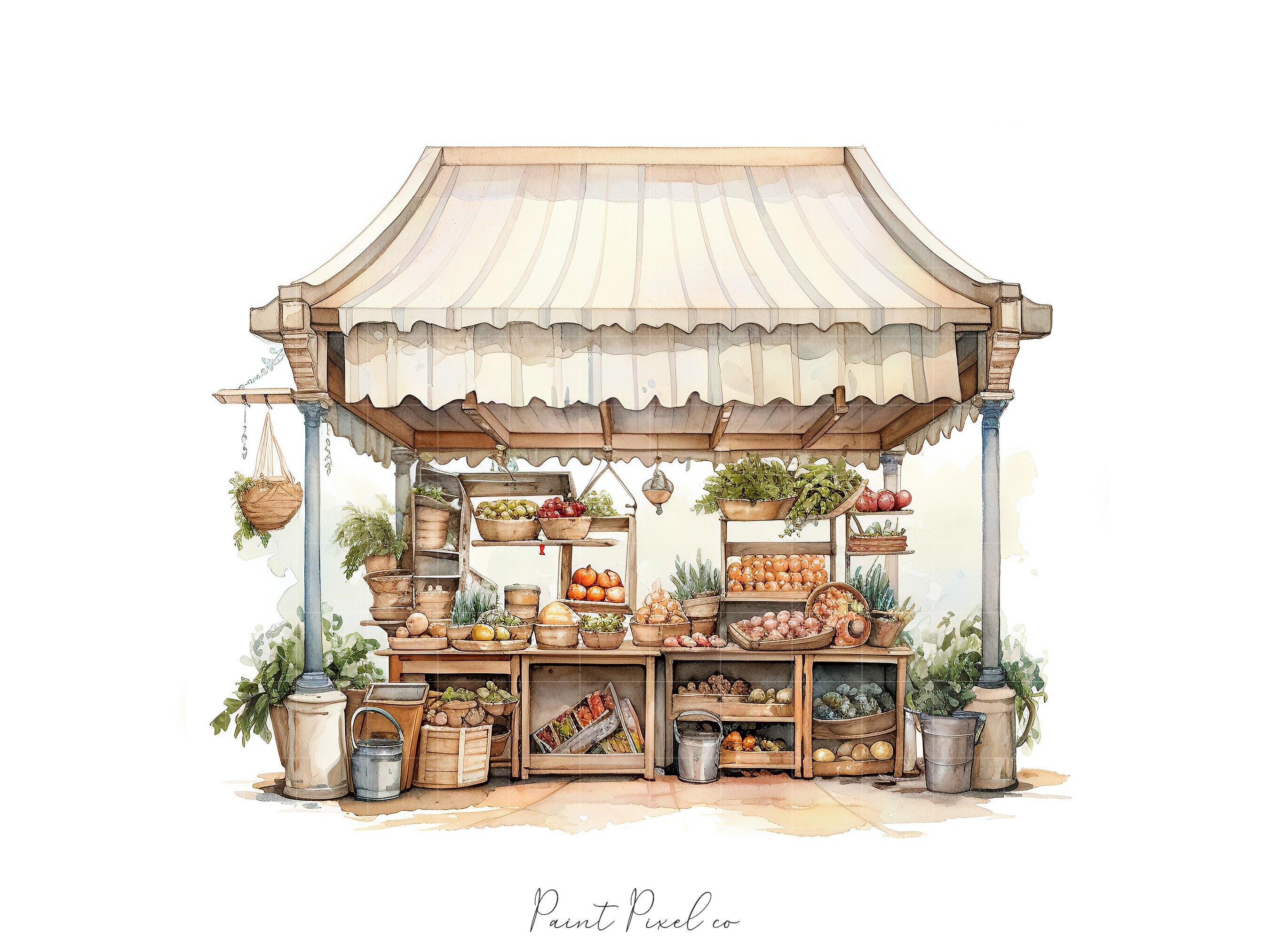4 Farmers Market Clipart Clipart High Quality Jpgs Farmhouse Harvest ...