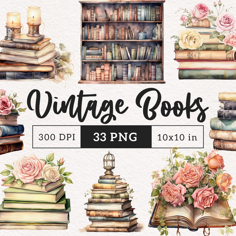 Book Clip Art - Etsy