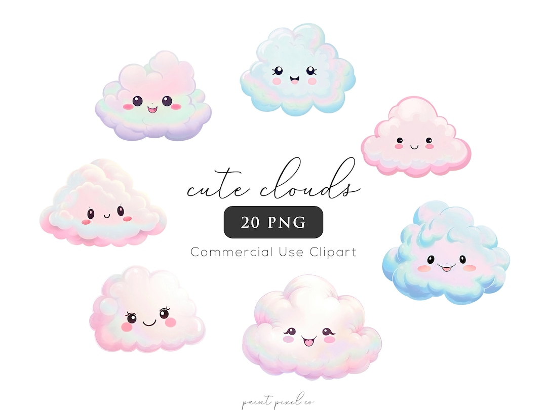 Fluffy Clouds PNG Clipart Kids Clip Art Cartoon Graphics Nursery ...