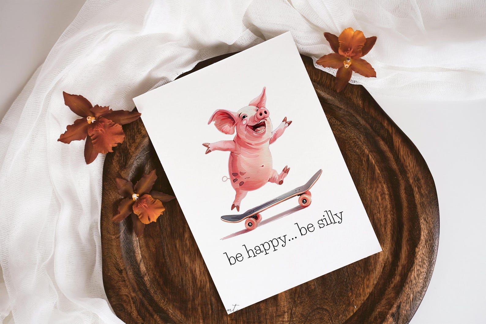 Quirky Pig Clipart Pink Pig PNG Cool Whimsical Pigs Dancing Sublimation ...