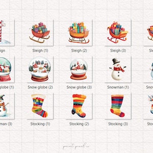 Santa's Workshop Clipart Cute North Pole Whimsical Christmas Elves ...