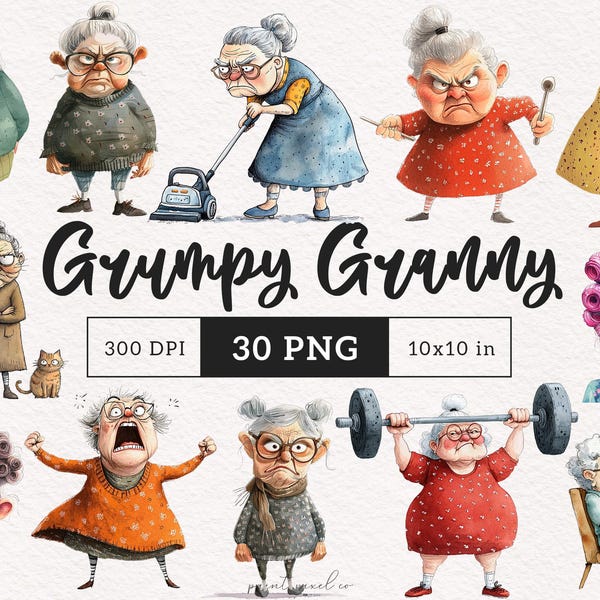 Grandma Angry - Etsy