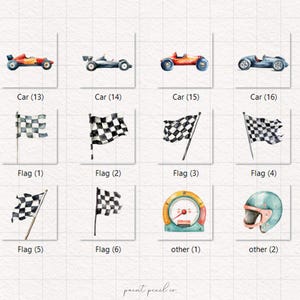 Watercolor Race Car Clipart Cute Racing Cars PNG Nursery Clipart Little ...
