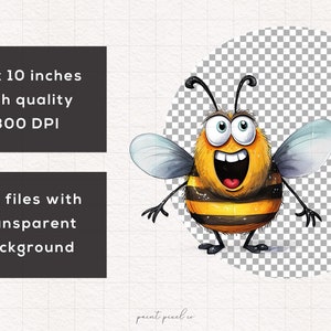 7 Silly Honeybee PNG Honeybee Clipart Whimsical Insects 3d Bee ...