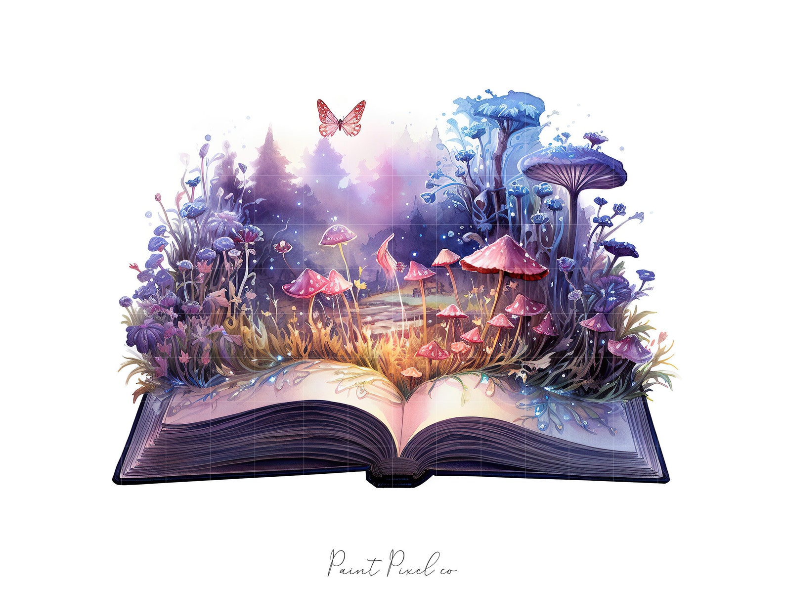 8 Fantasy Book Clipart High Quality Jpgs Magical Open Book Clipart ...