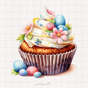 Easter Cupcakes PNG Chocolate Bunny Sweets Clipart Sweet Treats ...