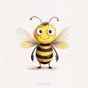 7 Silly Honeybee PNG Honeybee Clipart Whimsical Insects 3d Bee ...