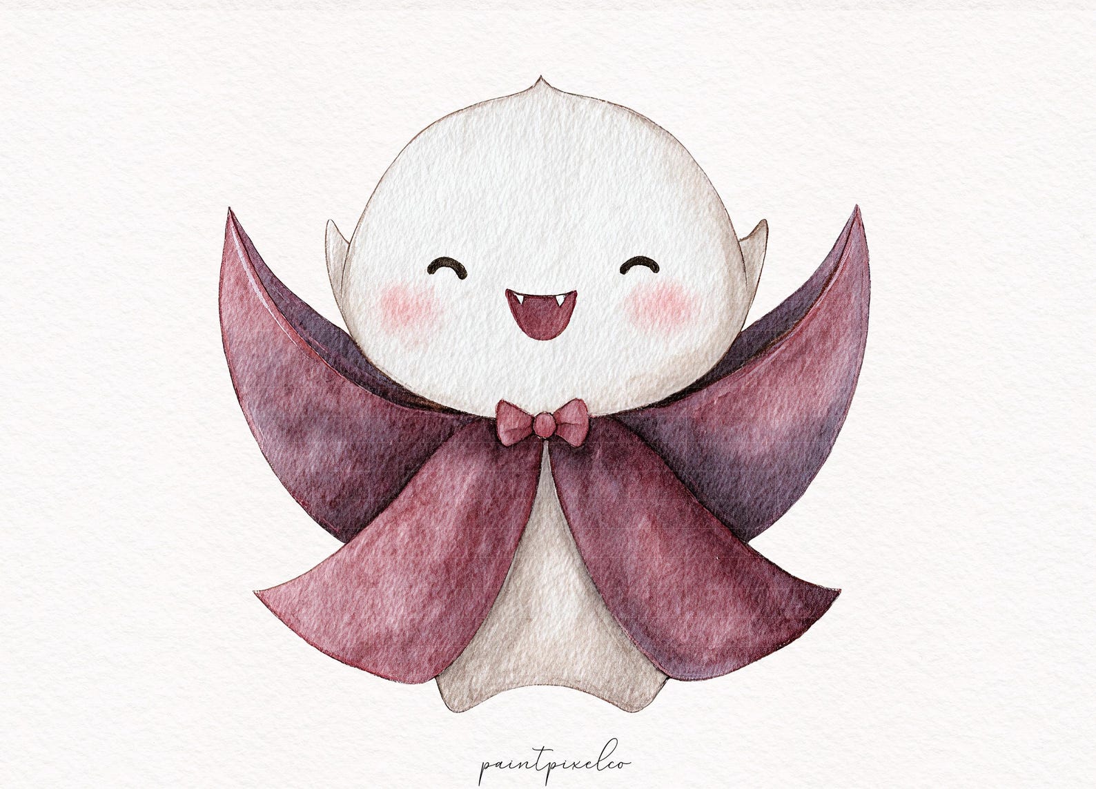 20 Cute Vampire Halloween Clipart Watercolor Spooky Vampires Cute ...