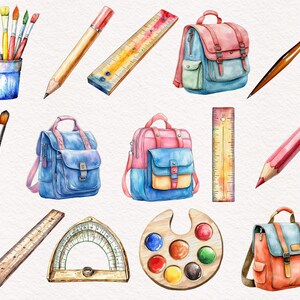 70 Back to School Clipart PNG Blackboard Classroom Illustration ...