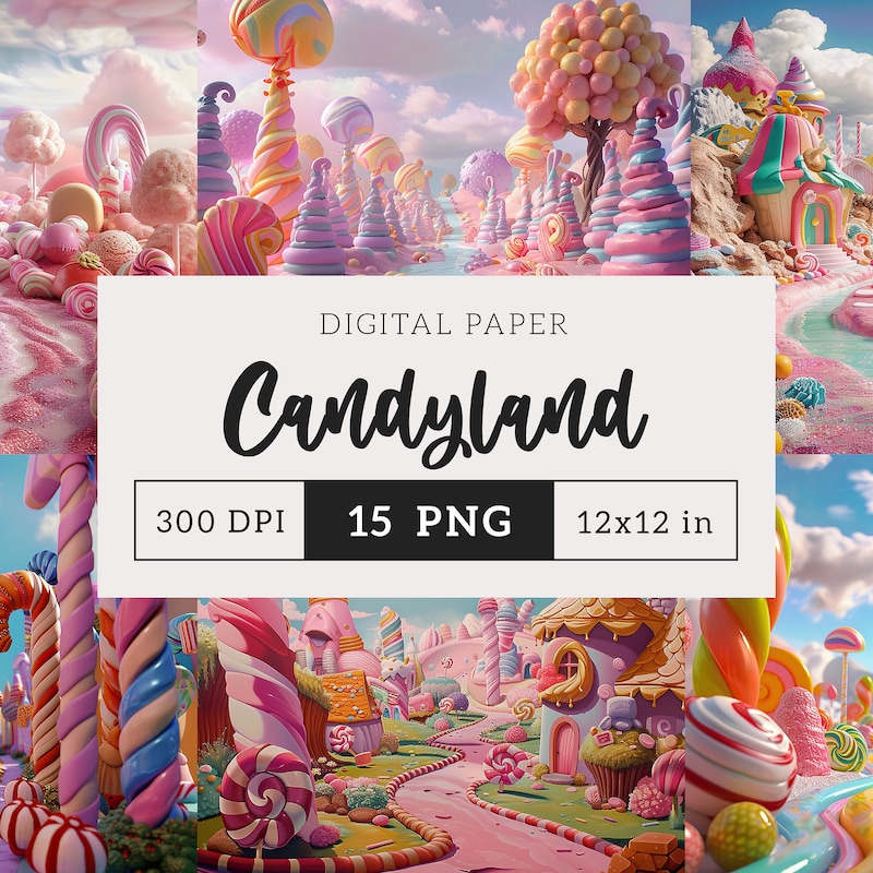 Candyland Clipart - Etsy