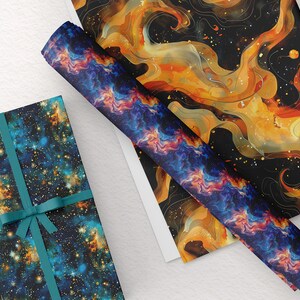 Nebula Galaxy Pattern Seamless Background Night Sky Scrapbook Paper ...