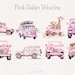 Pink Safari Animals PNG Cute Wildlife Clipart African Safari Jeep ...