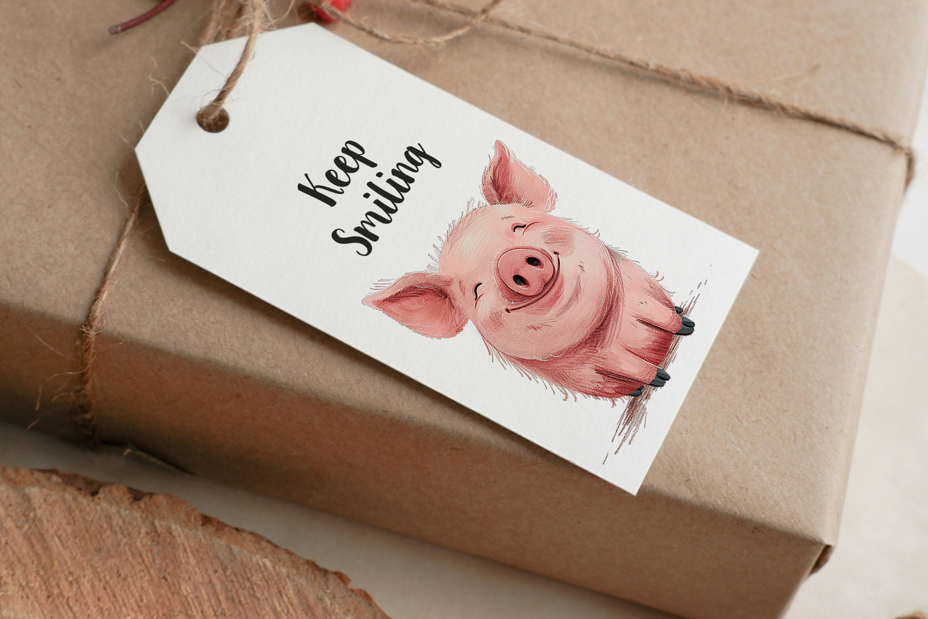 Quirky Pig Clipart PNG Whimsical Pigs Sublimation Clip Art Farm Animals ...