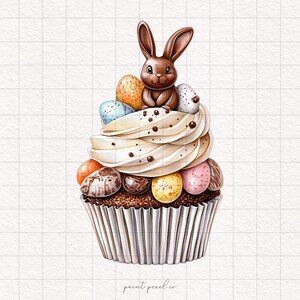 Easter Cupcakes PNG Chocolate Bunny Sweets Clipart Sweet Treats ...