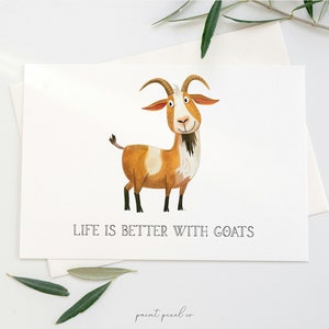 Quirky Goat PNG Funny Goat Clipart Silly Farm Animals Domestic Goat ...