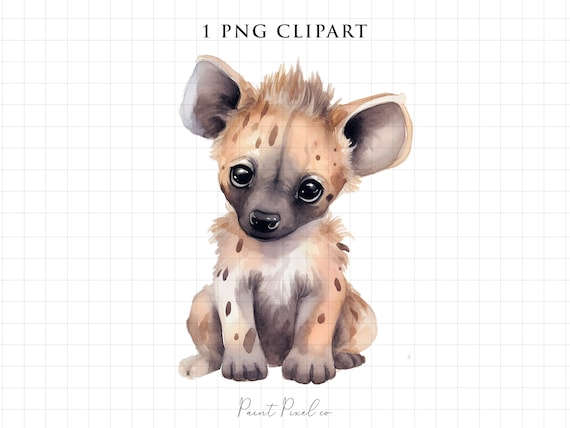 Cute Hyena Clipart