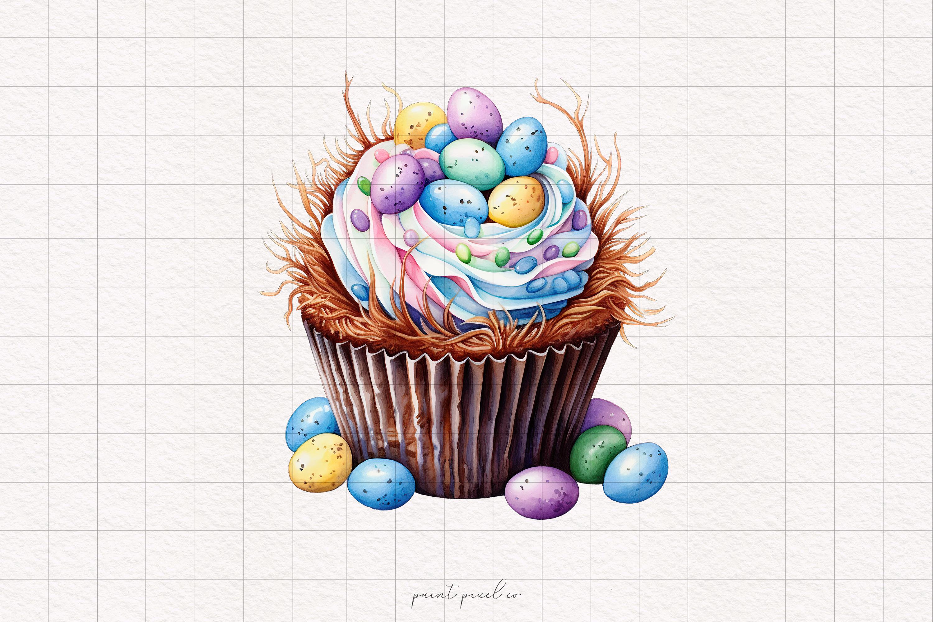Easter Cupcakes PNG Chocolate Bunny Sweets Clipart Sweet Treats ...