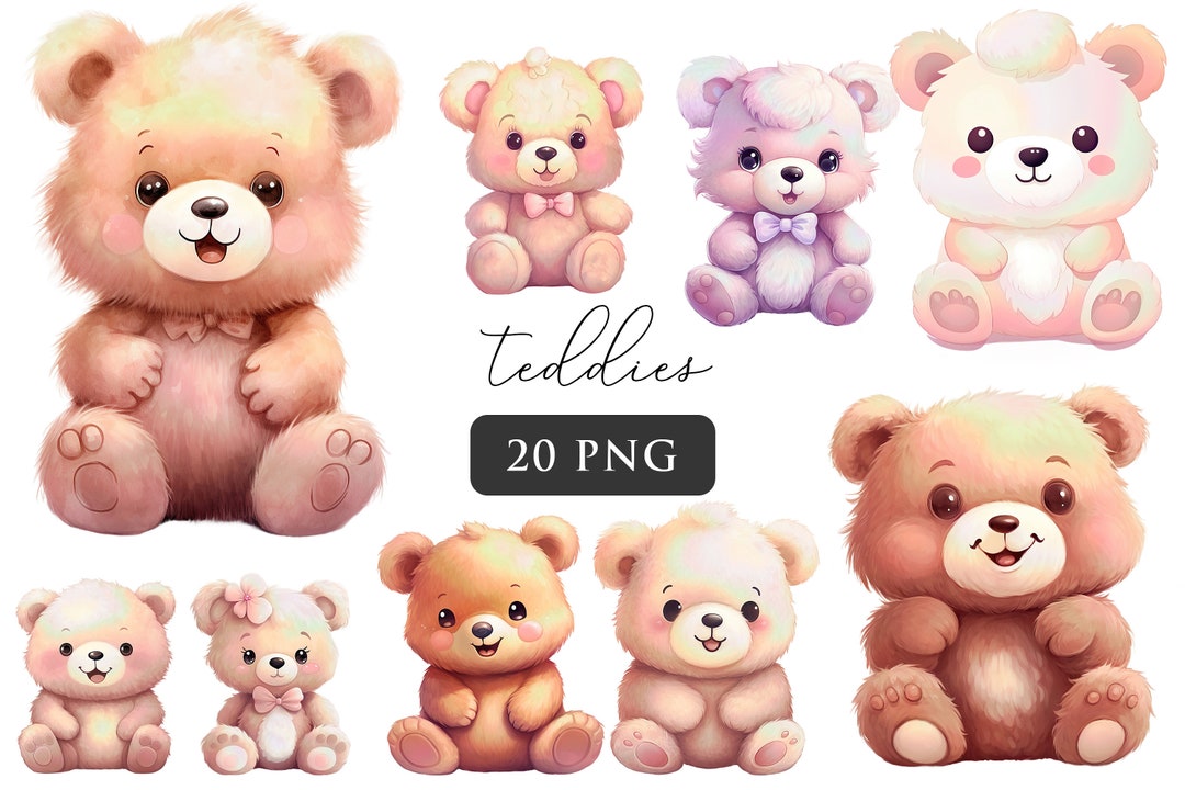 Cute Teddy Bear PNG Clipart Nursery Clip Art Adorable Teddies Graphics ...