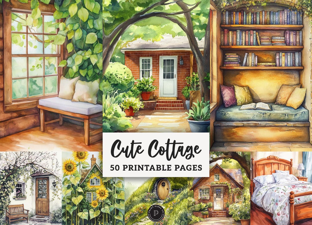 Cozy Cottage Digital Papers - Garden Junk Journal Printable - Botanical ...