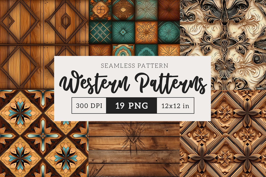 Western Textures Wood Patterns Seamless Background Scrapbook Paper ...