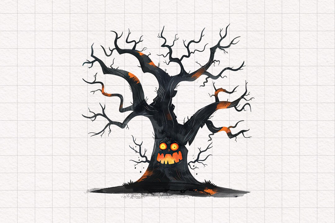 9 Spooky Tree PNG Halloween Tree Clipart Whimsical Spooky Trees Twisted ...