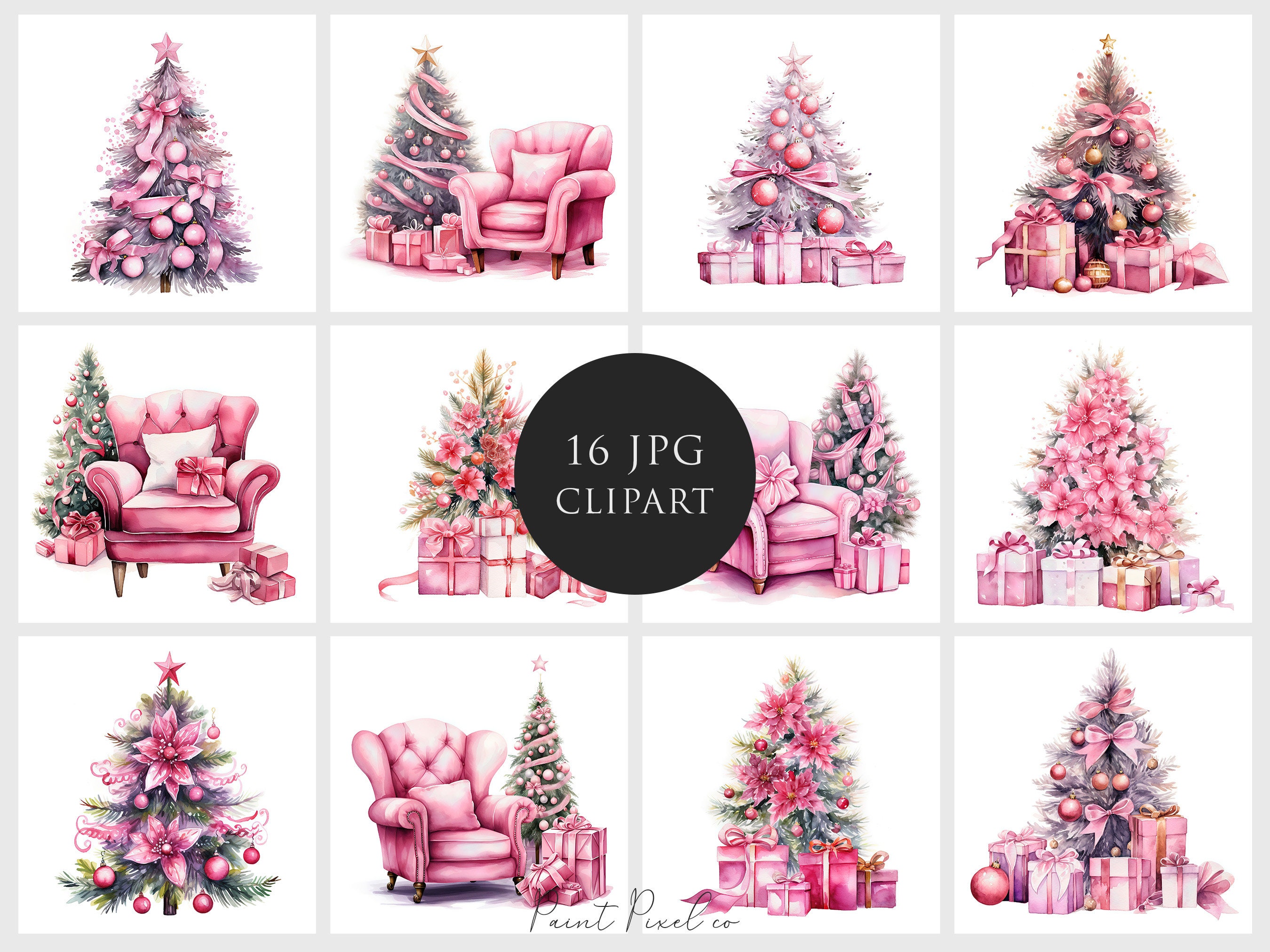 Pink Christmas Clipart High Quality Jpgs Pink Christmas Tree Clip Art ...