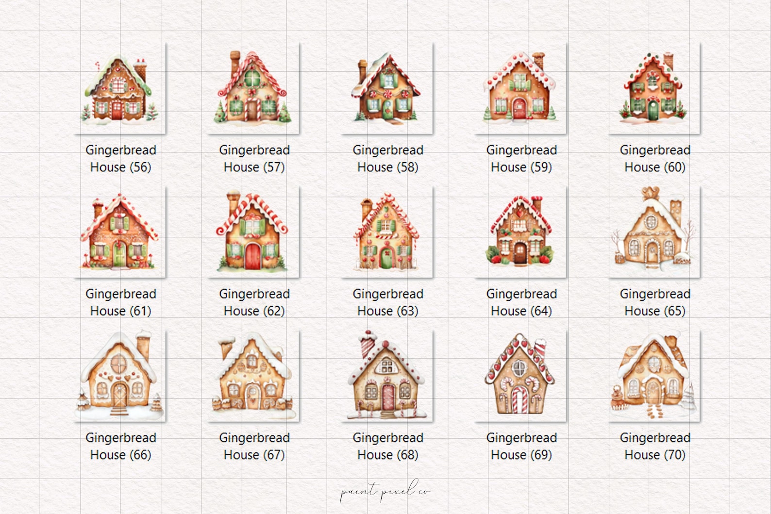 Gingerbread House Clipart Xmas Christmas Cookies Clip Art Sublimation ...
