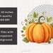 Autumn Pumpkin Clipart Boho Fall Pumpkins PNG Watercolor Cozy Fall ...