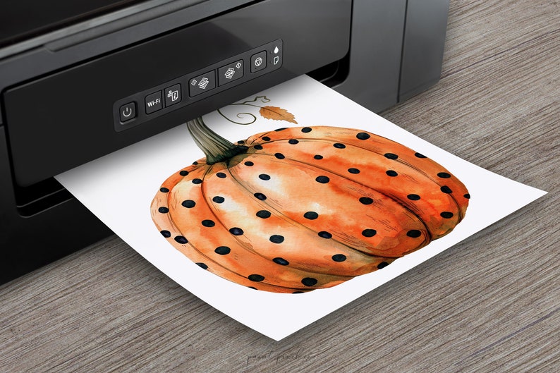 Whimsical Pumpkins Clipart Polka Dot Pumpkin PNG Fall Cozy Autumn Decor ...