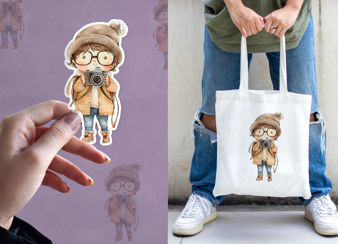 135 Career Clipart Cute Professional People PNG Whimsical Quirky Kids ...