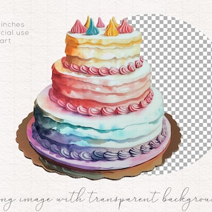 Happy Birthday Clipart PNG Rainbow Party Items Balloons Gift Box ...