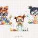 Quirky Scientist Clipart Funny Mad Genius PNG Whimsical Scholarly ...