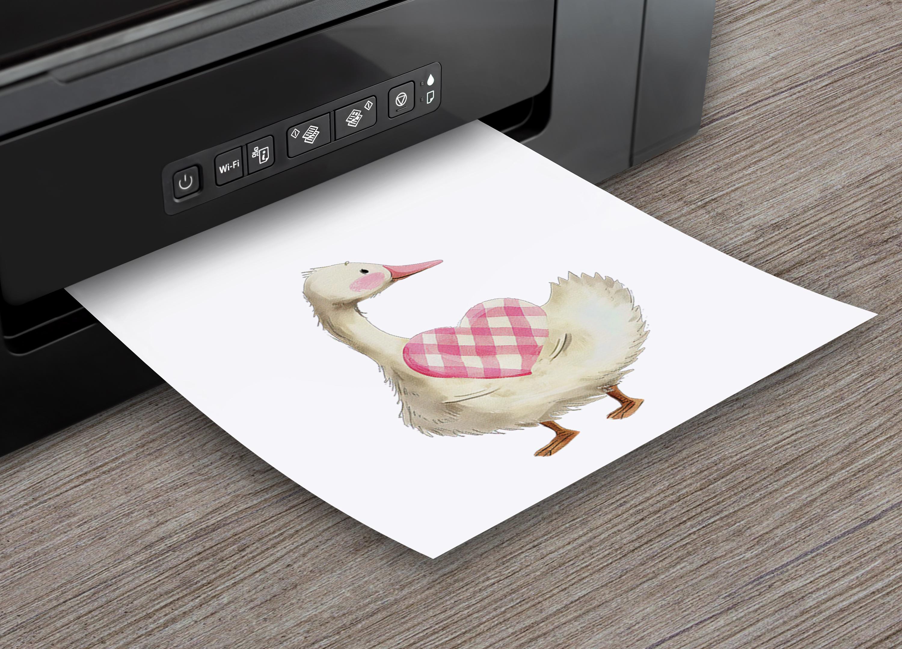 Pink Gingham Goose Clipart Cute Geese Soft Whimsical Bows PNG Vintage ...
