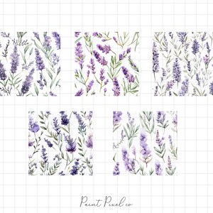 Lavender Seamless Pattern Floral Repeating Design PNG Fabric Design ...