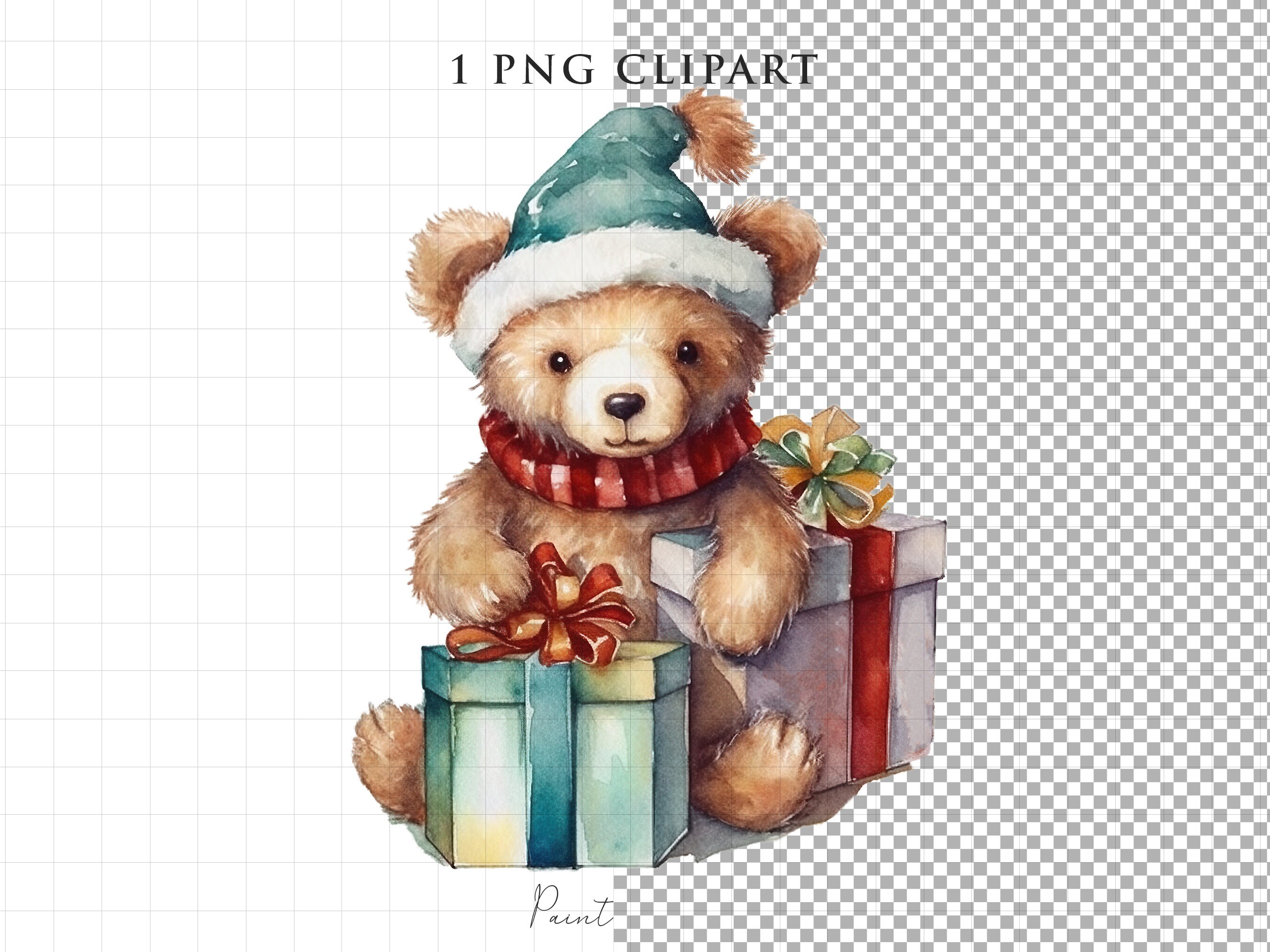Christmas Bear PNG Teddy Bear Clipart Santa Clipart Winter Christmas ...
