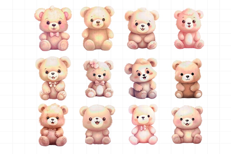 Cute Teddy Bear PNG Clipart Nursery Clip Art Adorable Teddies Graphics ...