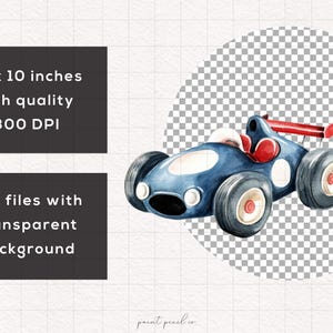 Watercolor Race Car Clipart Cute Racing Cars PNG Nursery Clipart Little ...