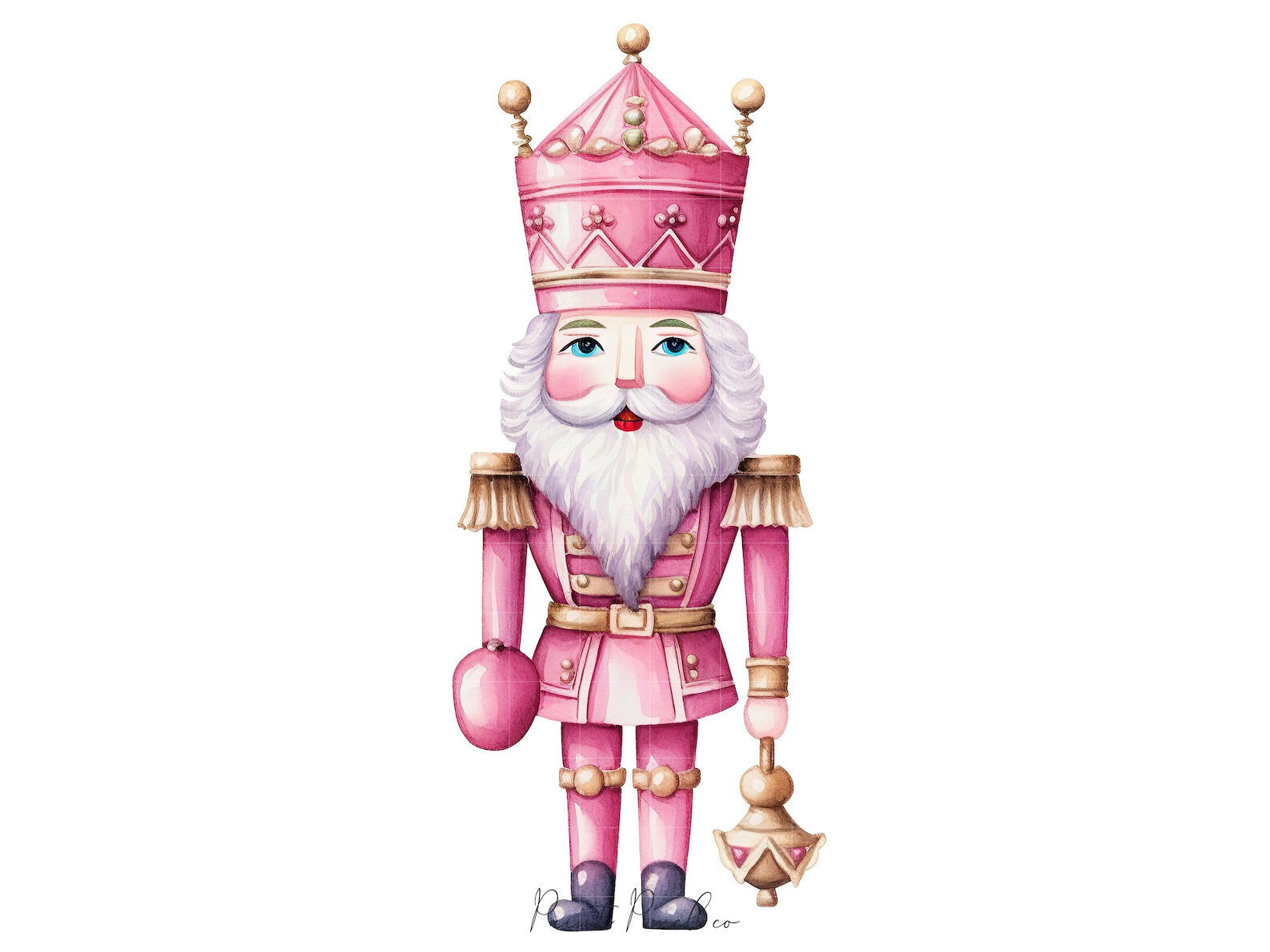8 Pink Christmas Nutcracker Clipart High Quality Jpgs Holiday Clip Art ...