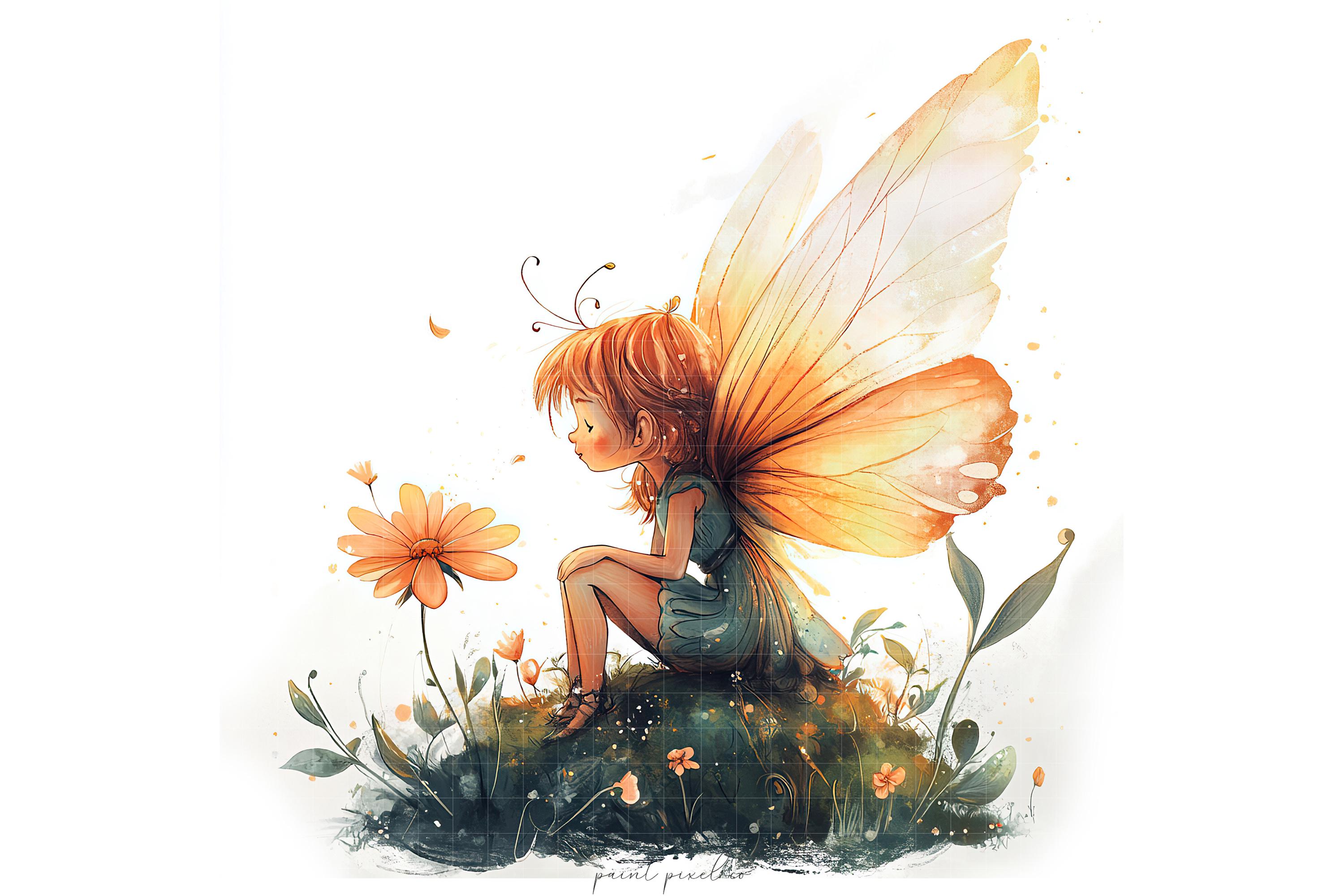 Spring Fairies Clipart Enchanting Spring Fairy Whimsical Printable ...