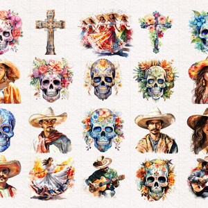 Cinco De Mayo Clipart PNG Watercolor Mexican Fiesta Festival Clipart ...