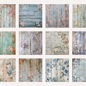 Rustic Wood Digital Paper PNG Decoupage Wooden Backdrop Faded Vintage ...