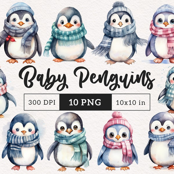 Winter Penguin - Etsy