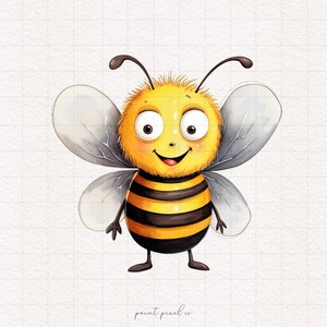 7 Silly Honeybee PNG Honeybee Clipart Whimsical Insects 3d Bee ...