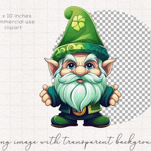 St Patricks Day Clipart PNG Watercolor Saint Patricks Gnomes Clip Art ...