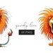 Quirky Lion PNG Clipart Bundle Whimsical Lion Sublimation Clip Art ...