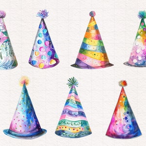 Happy Birthday Clipart PNG Rainbow Party Items Balloons Gift Box ...